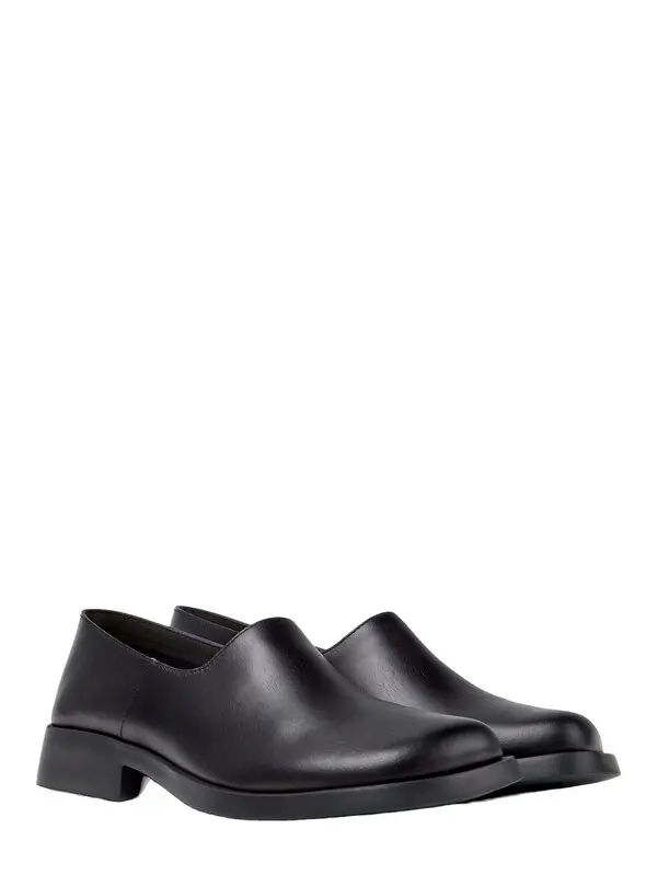 Camper Leather Loafer - Black