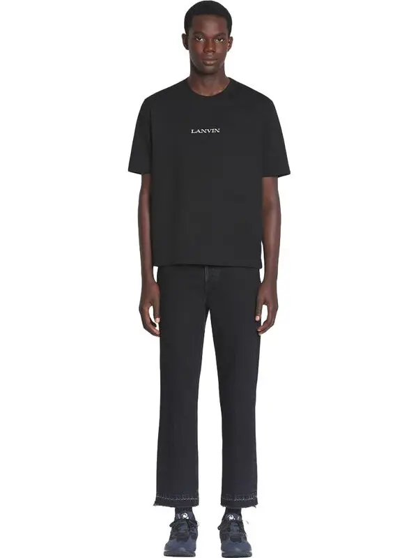 LANVIN Embroidered T-shirt - Black