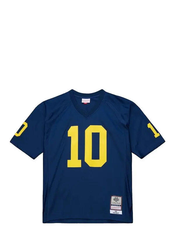 Mitchell & Ness Tom Brady Michigan Wolverines 1999 College Vault Jersey - Navy