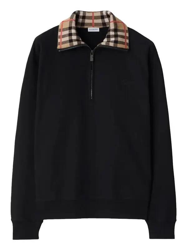 Burberry Check Detail Top - Black