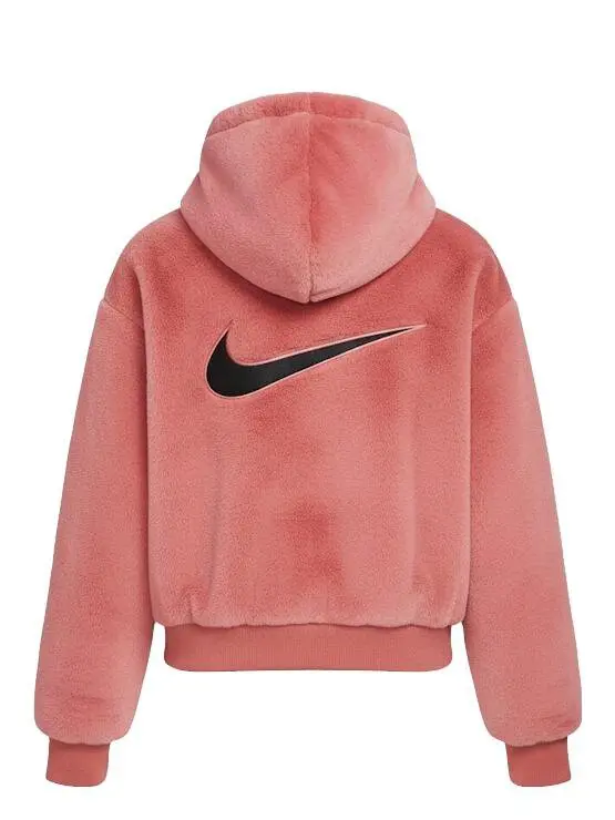 Nike Sportswear Essential Faux Fur Jacket - Archaeo Pink