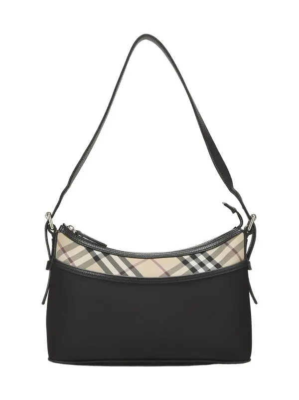 Burberry House Check Shoulder Bag - Black