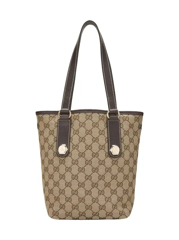 Gucci Original Gg Canvas Flat Vertical Tote - Brown