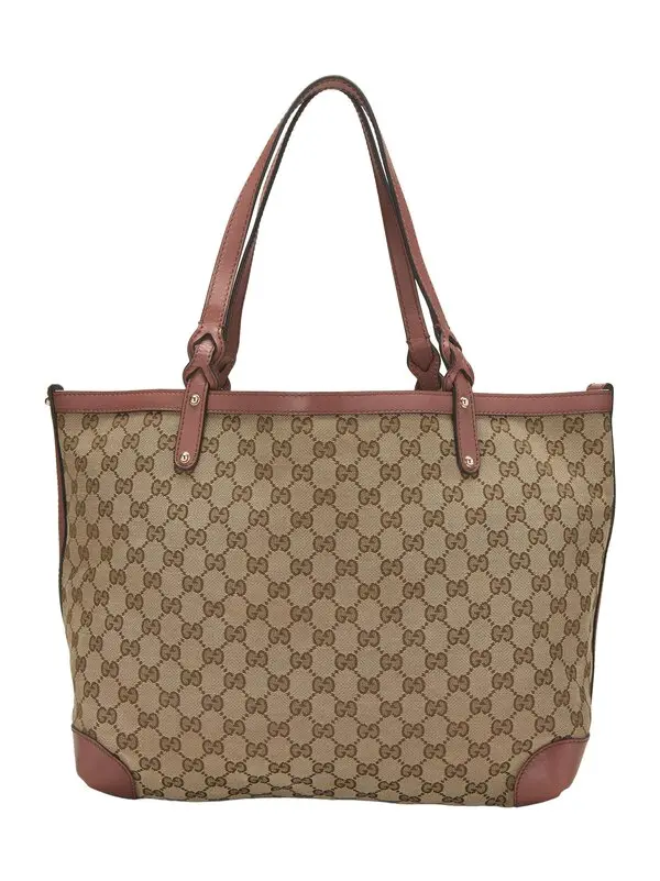 Gucci Original Gg Craft Tote - Beige