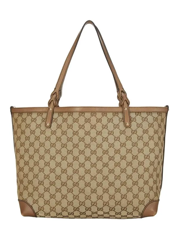 Gucci Original Gg Craft Tote - Brown
