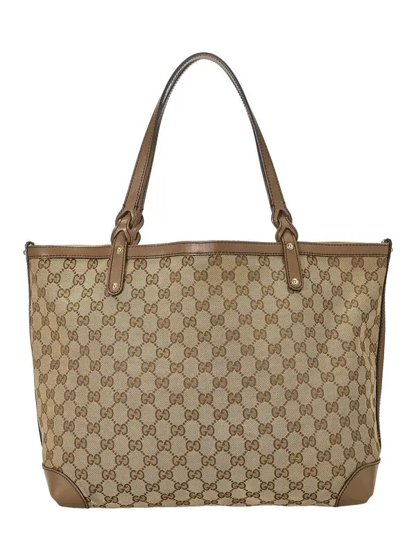 Gucci Original Gg Craft Tote - Brown