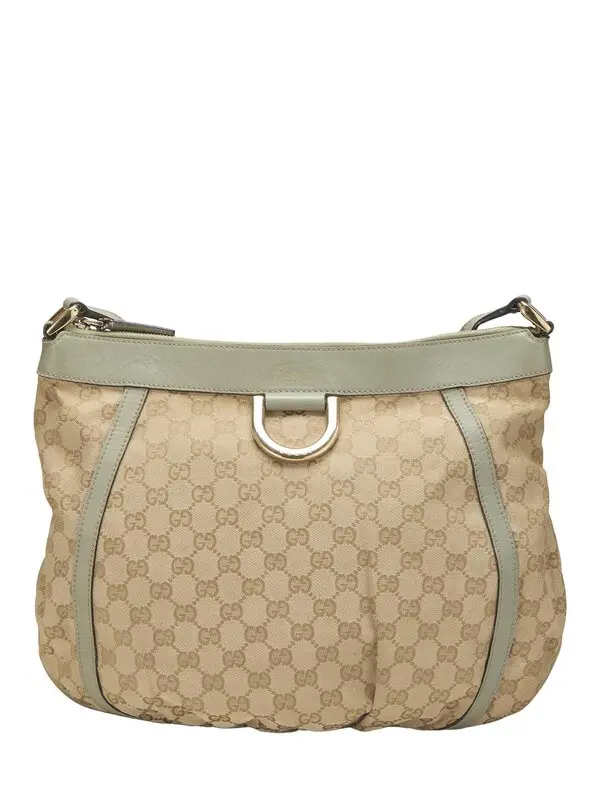 Gucci Original Gg D-ring Abbey Messenger Bag - Green