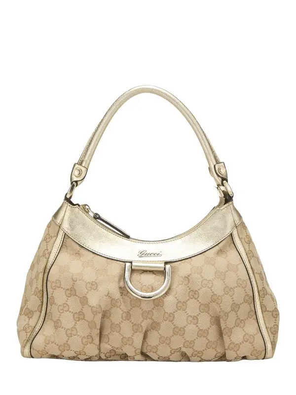 Gucci Original Gg D-ring Abbey Shoulder Bag - Gold