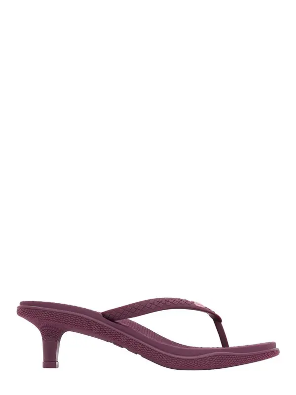 BLOUMME Arc Rubber Sandals With Sculpted Heel - Purple