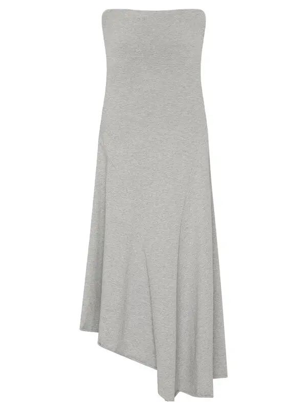 ST. AGNI Strapless Maxi Dress - Grey