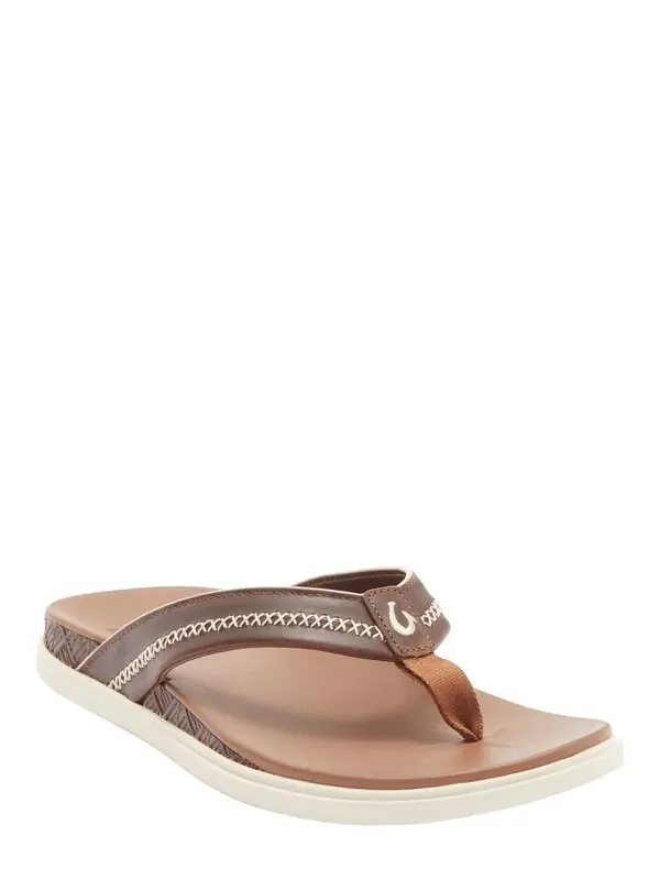 Olukai Shoreline Flip Flop - Toffee/toffee