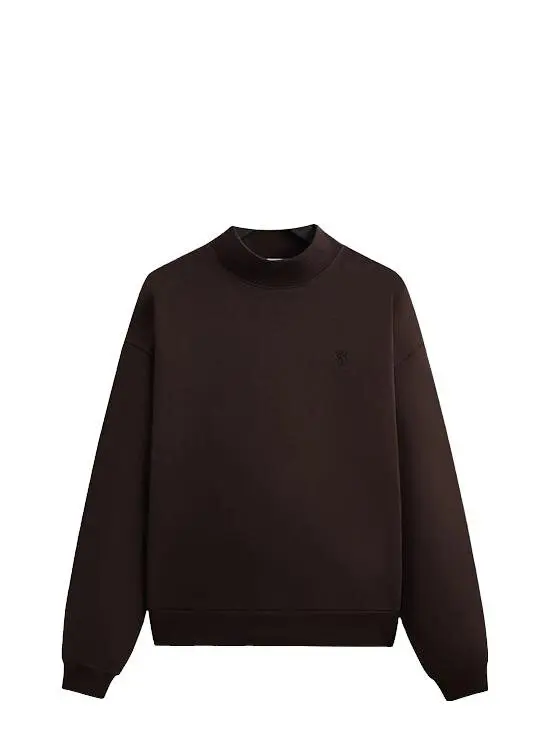 Kith Garment Dyed Fleece Mockneck Sweatshirt - Kindling