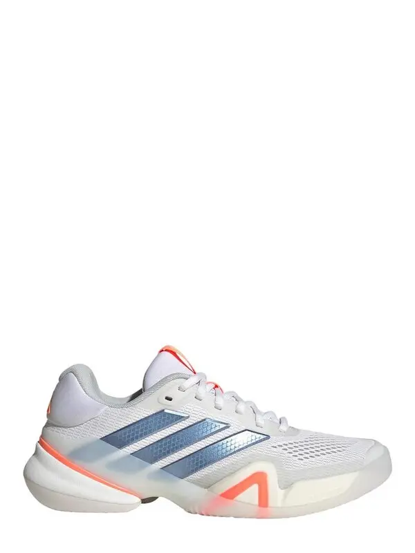 Adidas Barricade 14 Athletic Sneakers - Cloud White/halo Blue/beam Orange