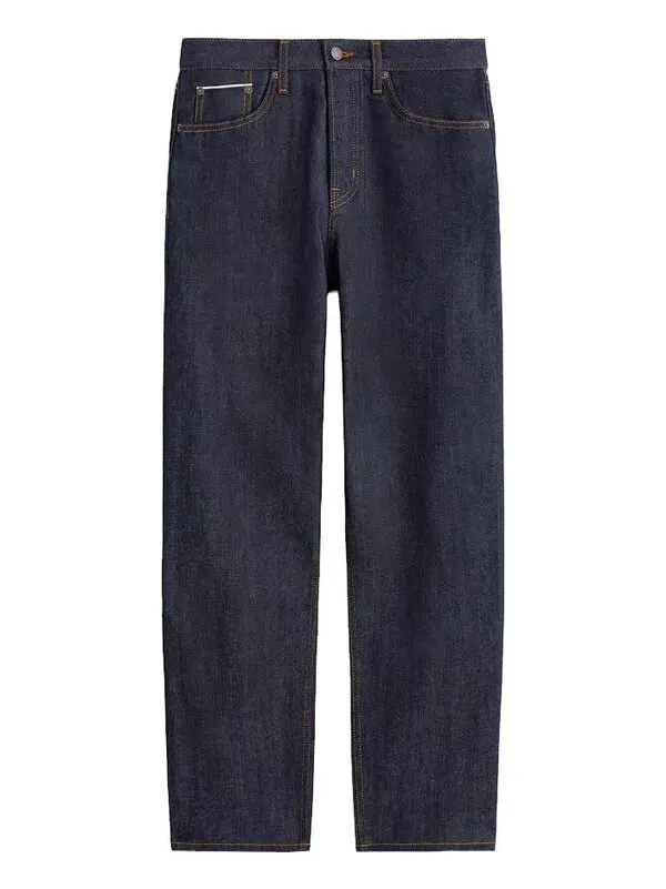 Cos Signature Selvedge Straight-leg Jeans - Indigo