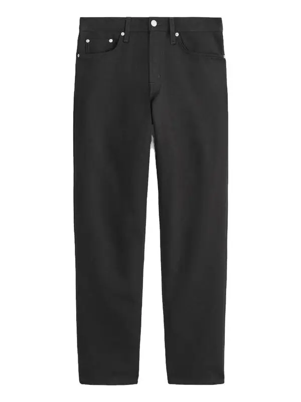 Cos Signature Regular-fit Straight-leg Jeans - Black