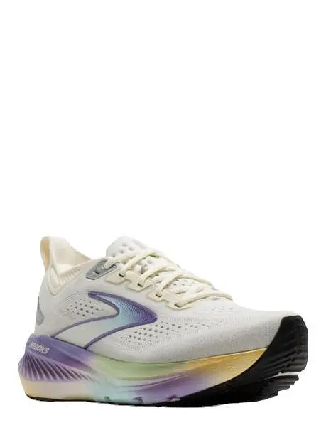 Brooks Glycerin 23 Lace-up Running Shoe - Coconut/citron/blue Glow