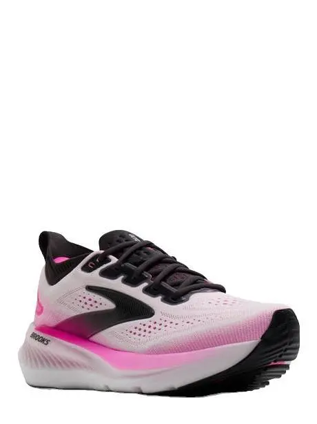 Brooks Glycerin 23 Lace-up Running Shoe - White/phantom/cyber Pink