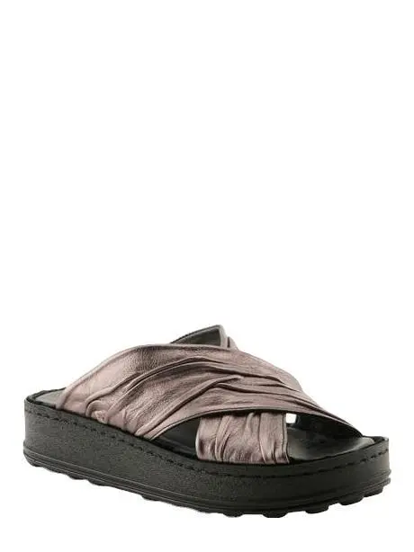 SPRING STEP SHOES Majorelle Platform Sandals - Pewter