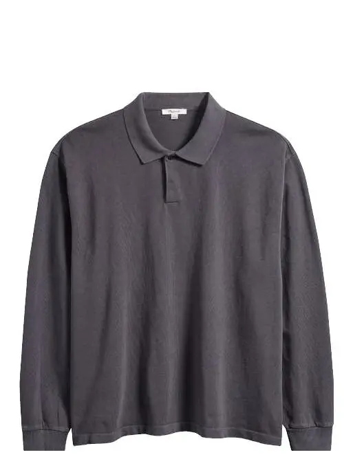 Madewell Compact Knit Polo - Coal