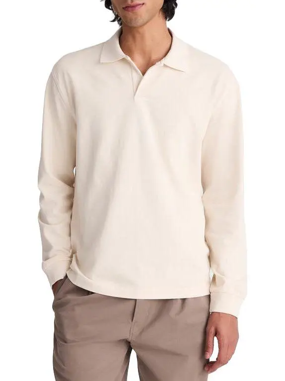 Madewell Compact Knit Sweater Polo - Parchment