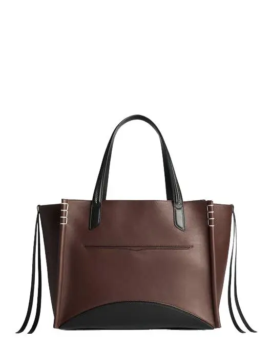 JW Anderson Loafer Leather Tote - Brown