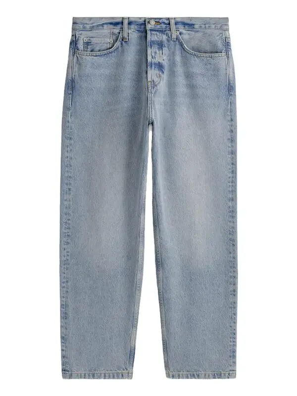 Cos Dome Relaxed-fit Straight-leg Jeans - Light Blue
