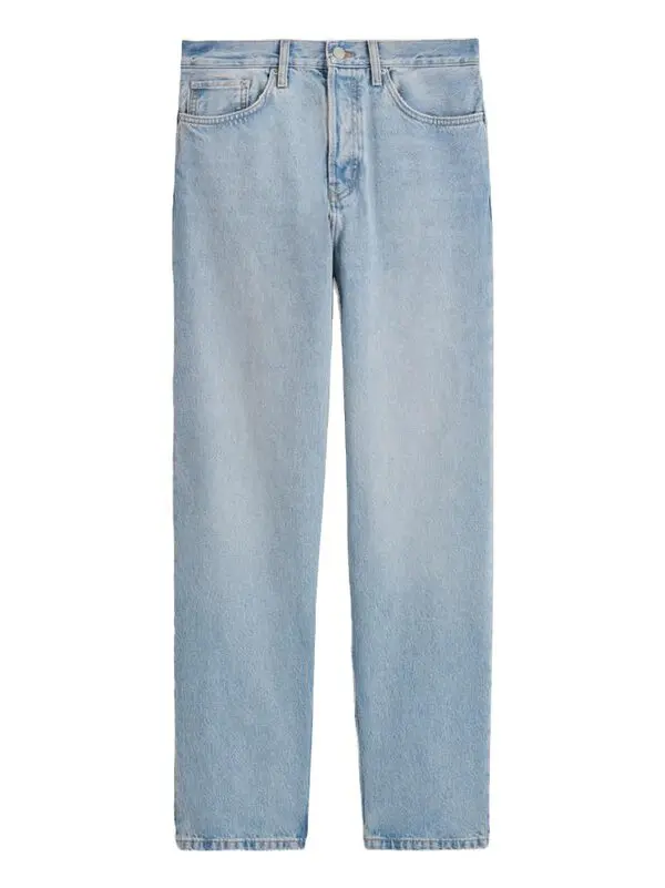 Cos Rider Relaxed-fit Straight-leg Jeans - Light Blue