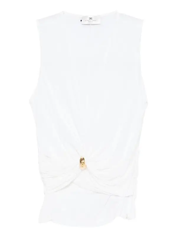 Elisabetta Franchi Sleeveless Top - White