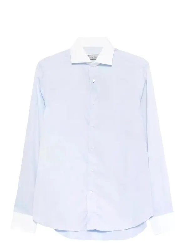 Canali Contrast Shirt - Blue