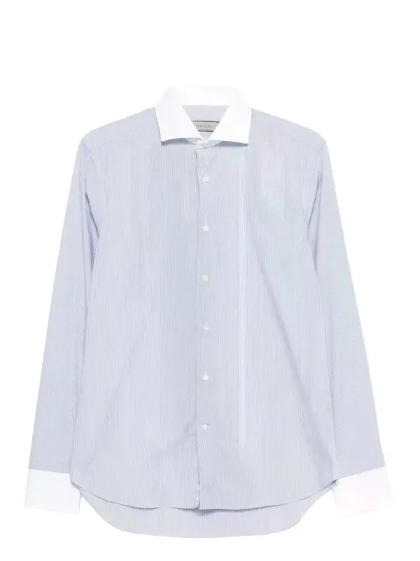 Canali Striped Shirt - Blue
