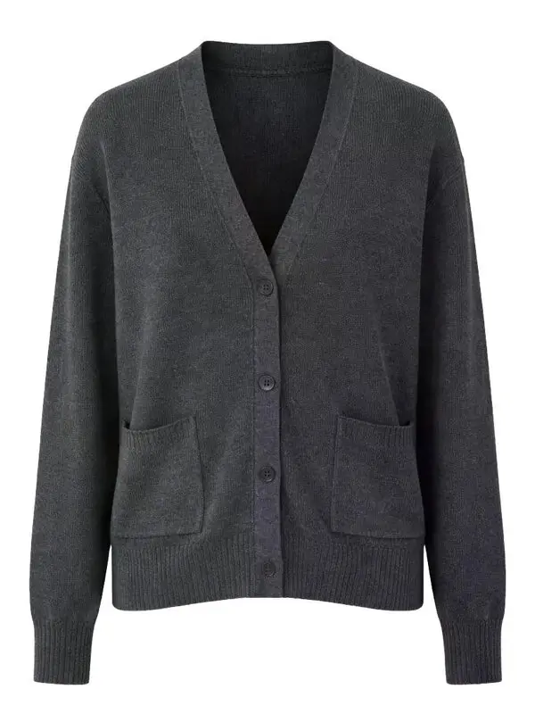 PATRICK ASSARAF Pocket Button Cardigan - Grey