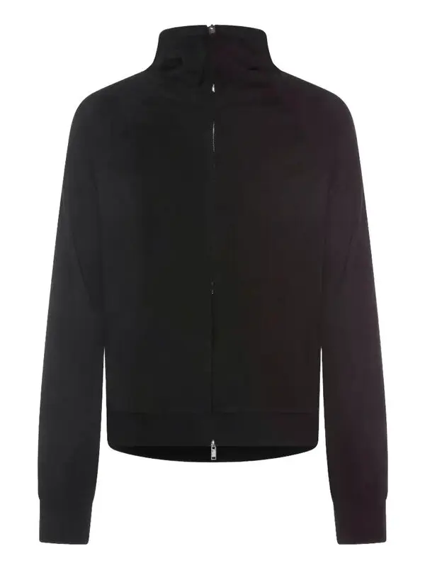 THOM KROM Zip-up Sweater - Black