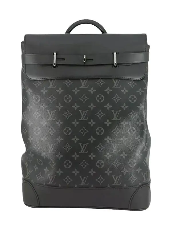 LOUIS VUITTON 2019 Monogram Eclipse Steamer Backpack - Black