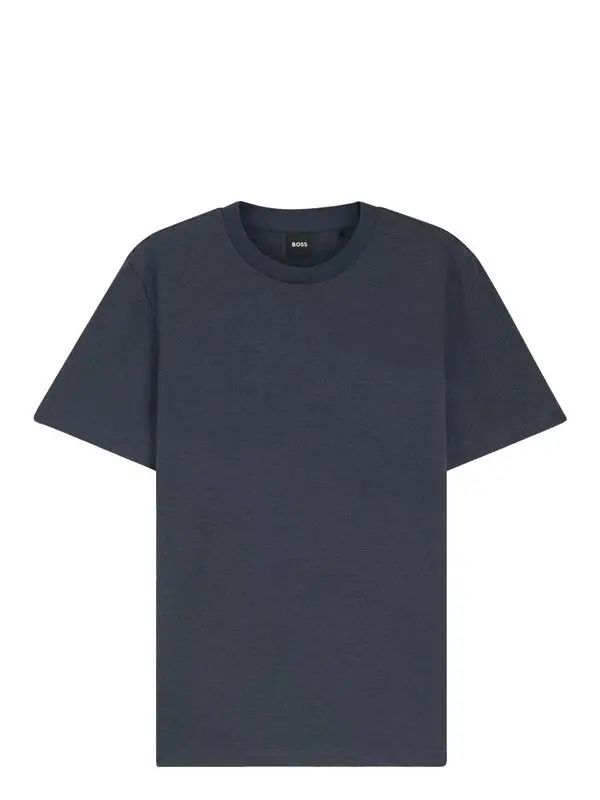 BOSS Textured T-shirt - Blue