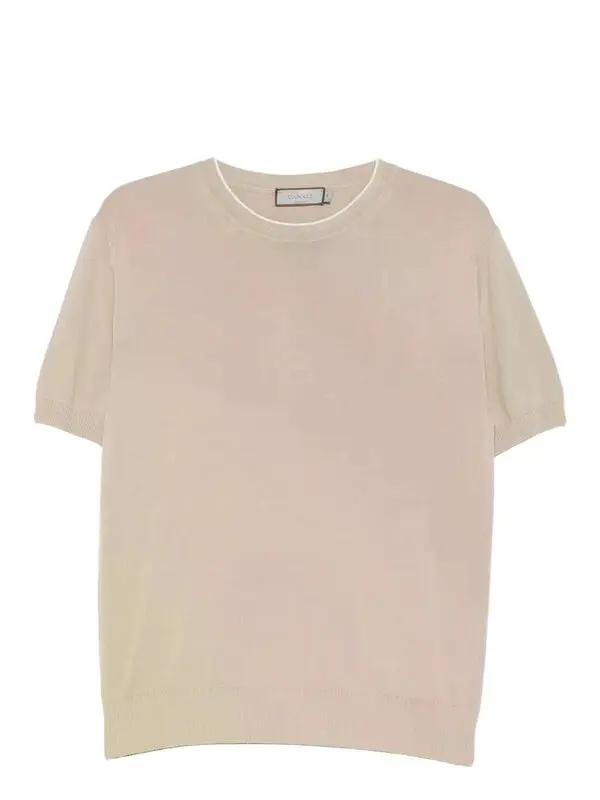 Canali Short-sleeve T-shirt - Neutrals