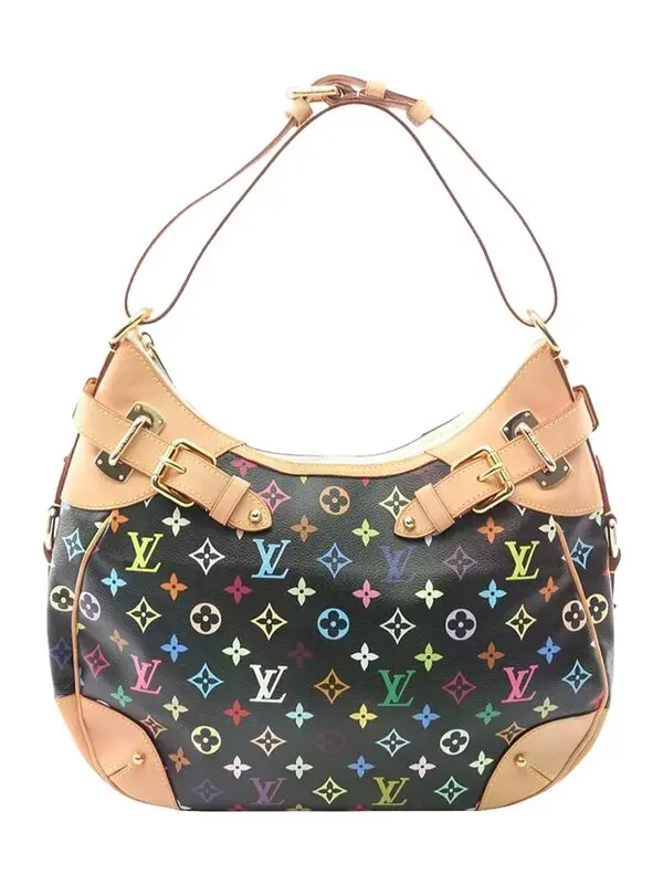 LOUIS VUITTON 2010 Monogram Multicolore Greta Hobo Bag - Black
