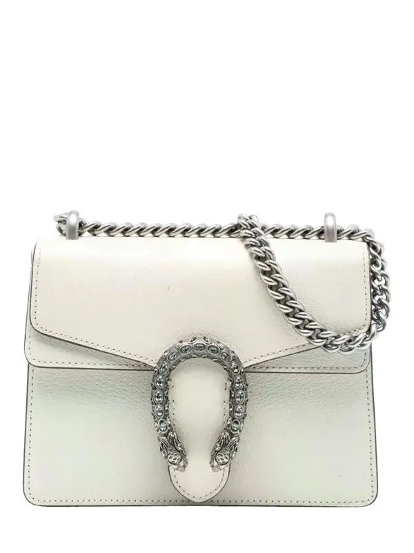 Gucci Small Leather Dionysus Crossbody Bag - White
