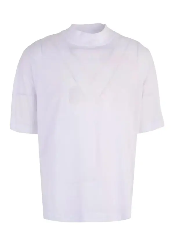 Altea Short-sleeves Mock-neck T-shirt - White
