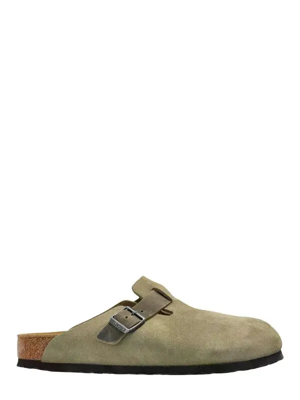 BIRKENSTOCK Boston Bs Suede Clogs - Green