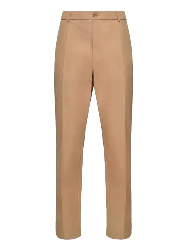Moncler Pressed-crease Tailored Trousers - Brown