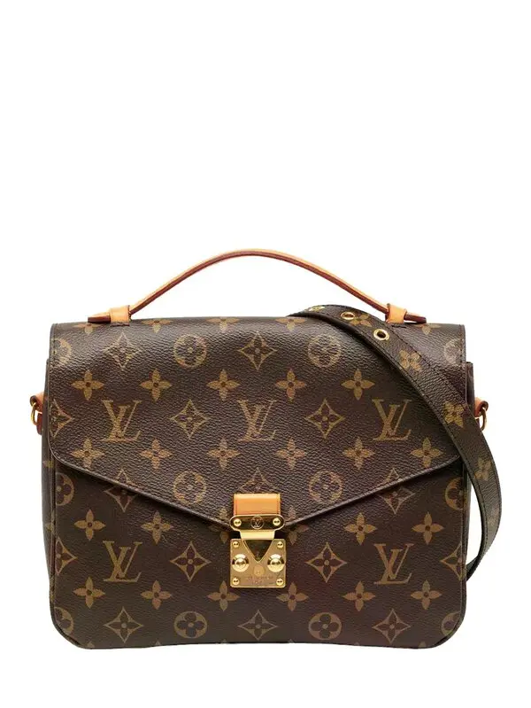 LOUIS VUITTON 2018 Monogram Pochette Metis Satchel - Brown