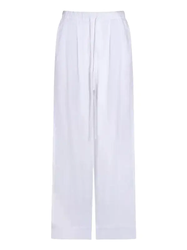 THOM KROM Drawstring Trousers - White