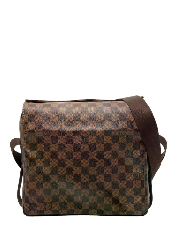 LOUIS VUITTON 2010 Damier Ebene Naviglio Crossbody Bag - Brown