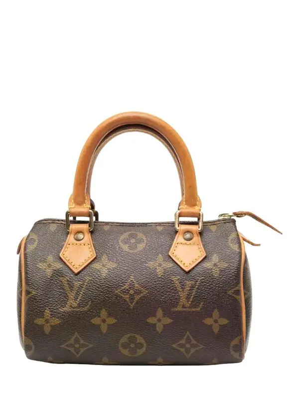 LOUIS VUITTON 1996 Monogram Mini Speedy Hl Satchel - Brown