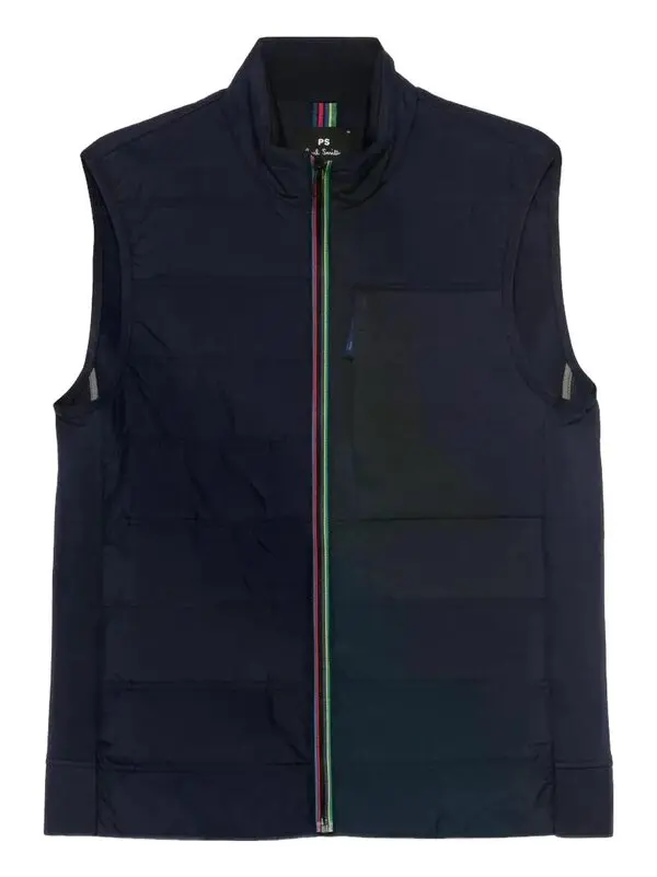 Paul Smith Mixed Media Gilet - Blue