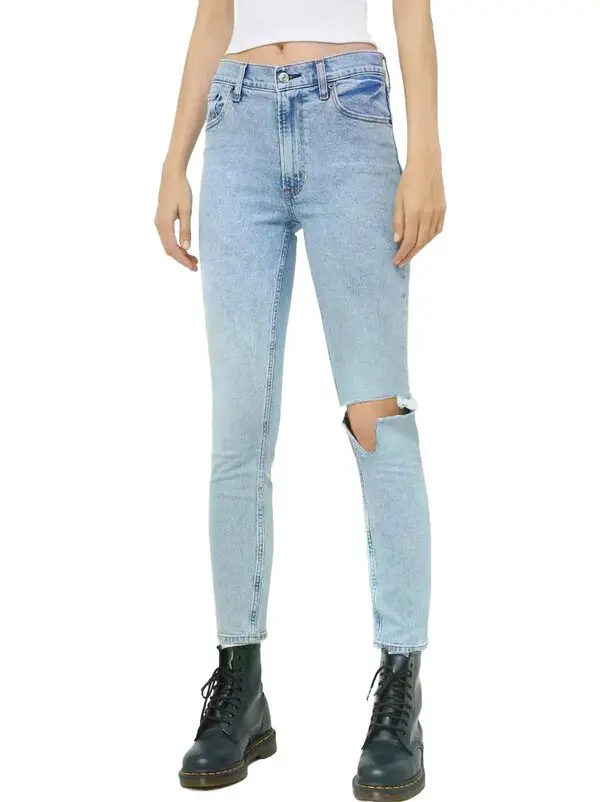 Abercrombie Ripped Skinny Jeans - Blue
