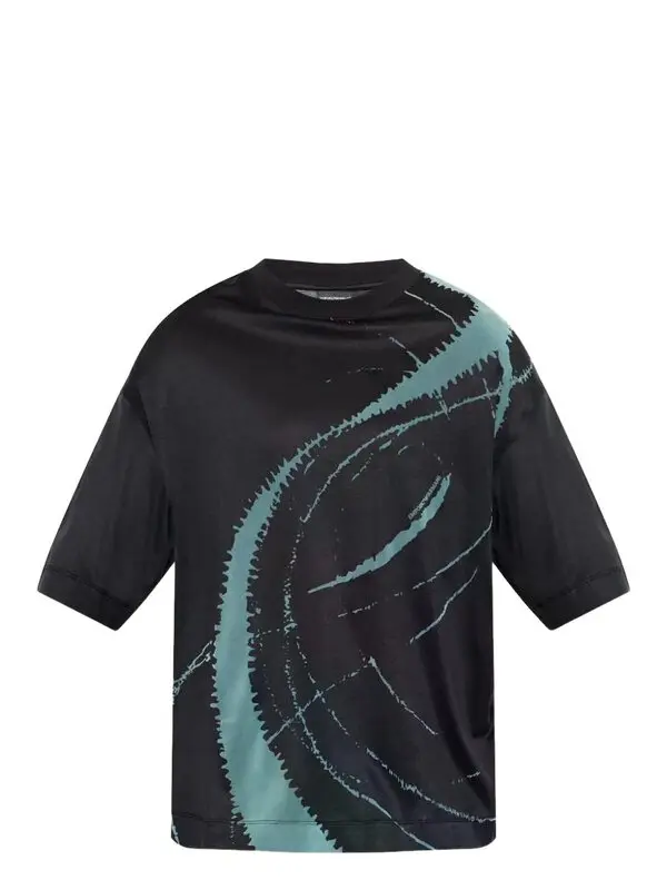 Emporio Armani Graphic-print T-shirt - Black