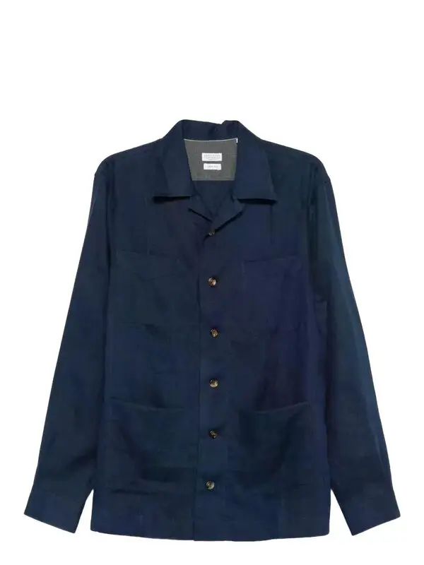 Brunello Cucinelli Button Shirt - Blue