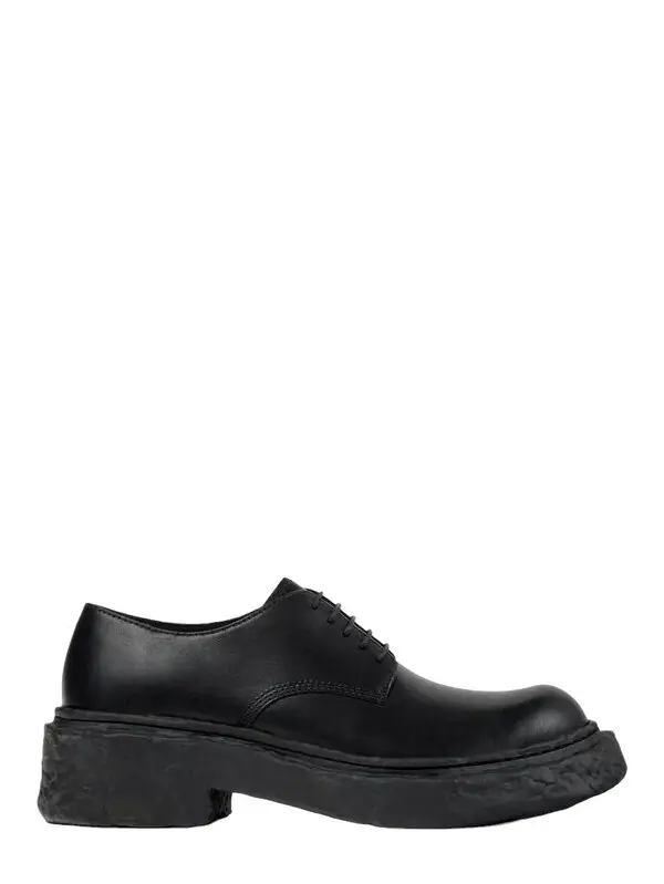 Camper Smooth Leather Lace-up Shoes - Black