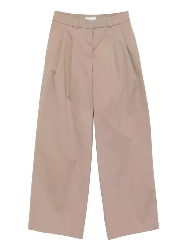 Peserico Front-pleat Trousers - Brown